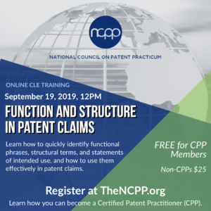 CLE Class: Function and Structure in Patent Claims - National Council ...